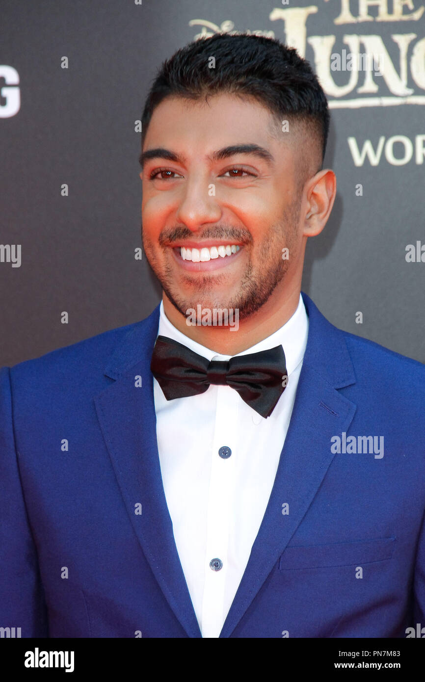 Ritesh Rajan at the World Premiere of Disney's "The Jungle Book" held ...