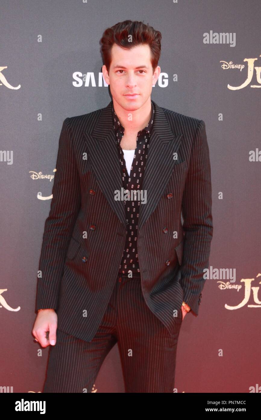 Mark Ronson 04/04/2016 The World Premiere of "The Jungle Book" held at ...