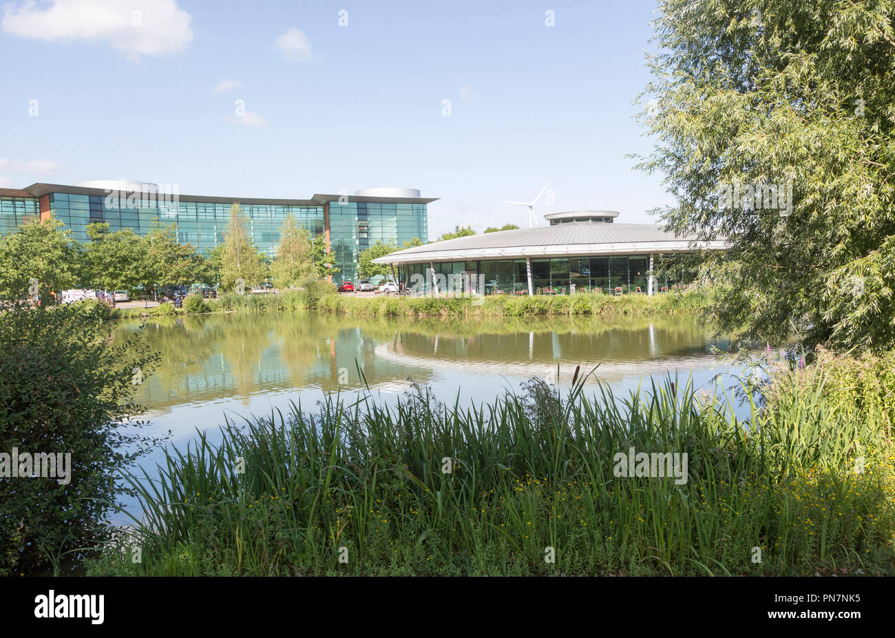 Landscaped grounds of Reading International Business Park, Reading ...