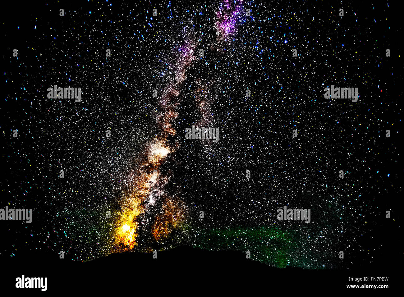 View of Milky Way Galaxy Stock Photo - Alamy