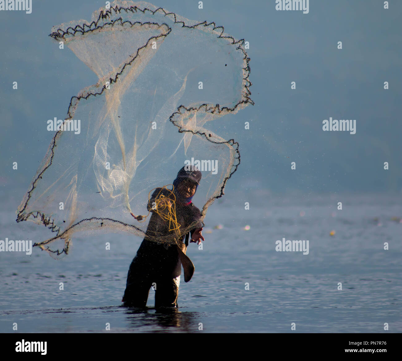 catch fish in the lake Stock Photo - Alamy