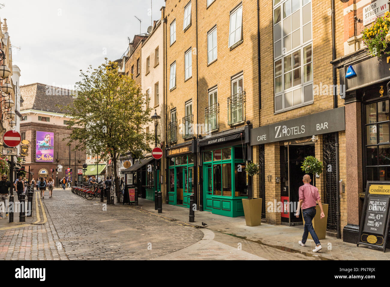 London. September 2018. A street scene in Soho in London Stock Photo ...