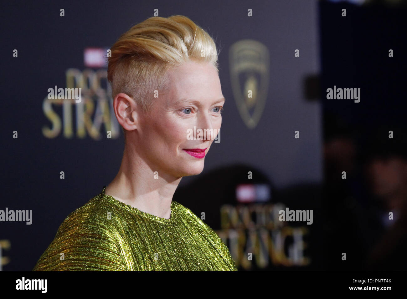 Tilda Swinton at the World Premiere of Marvel Studios' "Doctor Strange ...