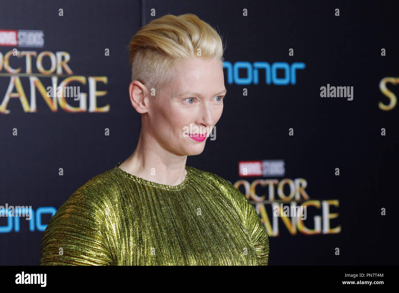 Tilda Swinton at the World Premiere of Marvel Studios' "Doctor Strange ...
