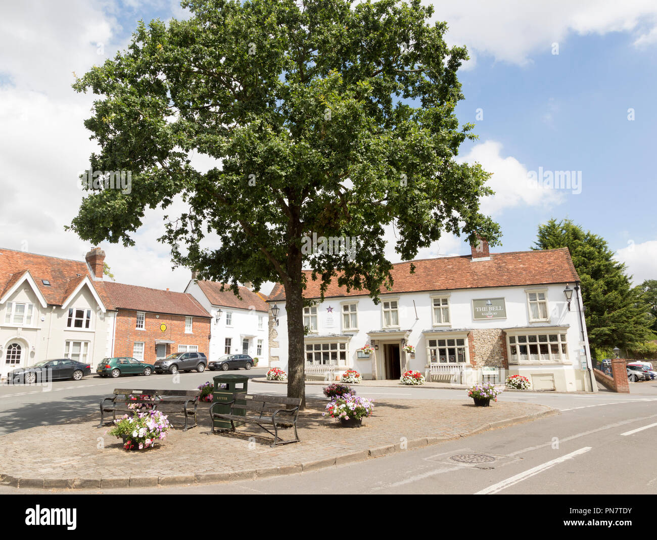 The Bell pub and restaurant, Ramsbury, Wiltshire, England, UK Stock ...