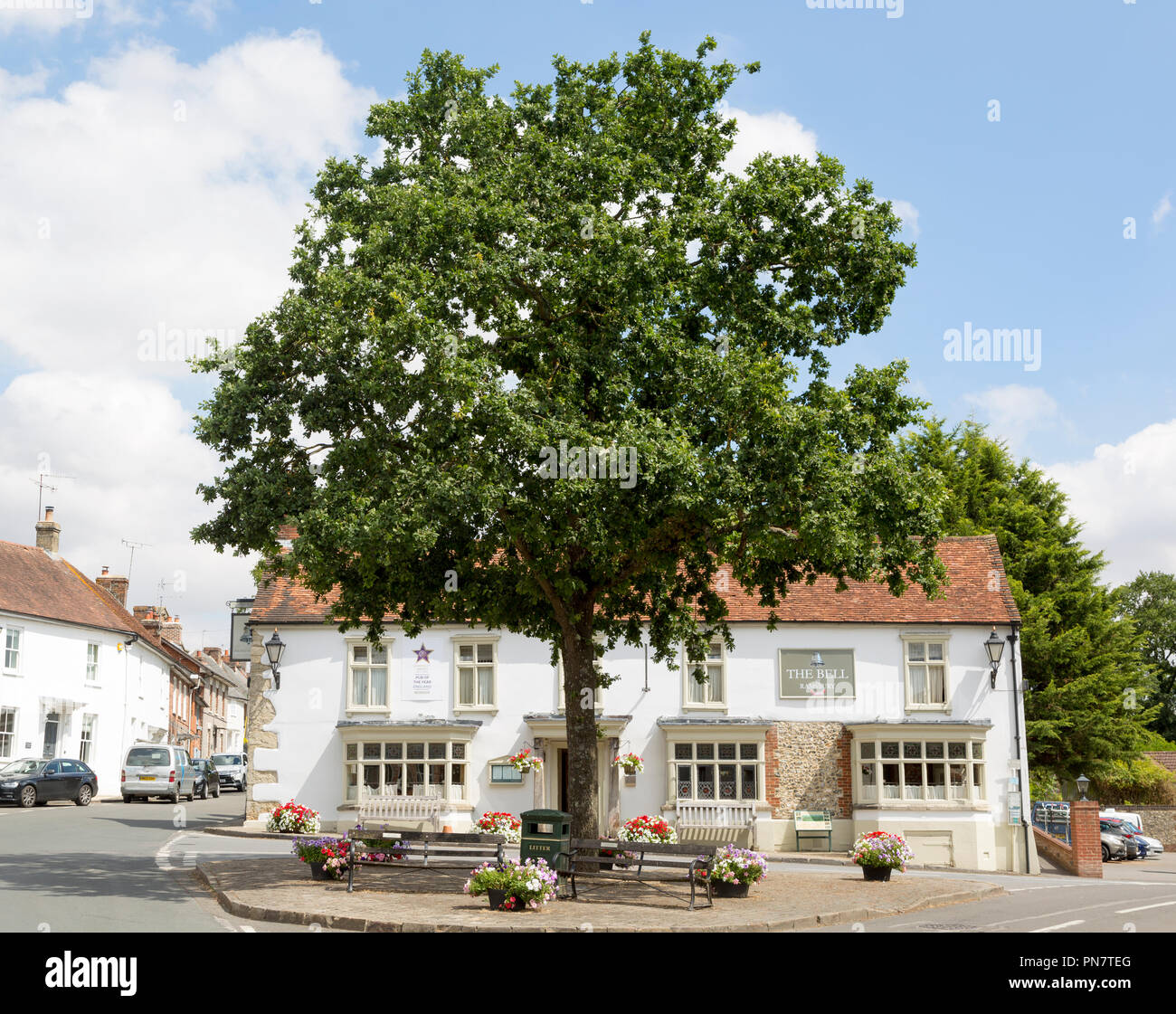 The Bell pub and restaurant, Ramsbury, Wiltshire, England, UK Stock ...