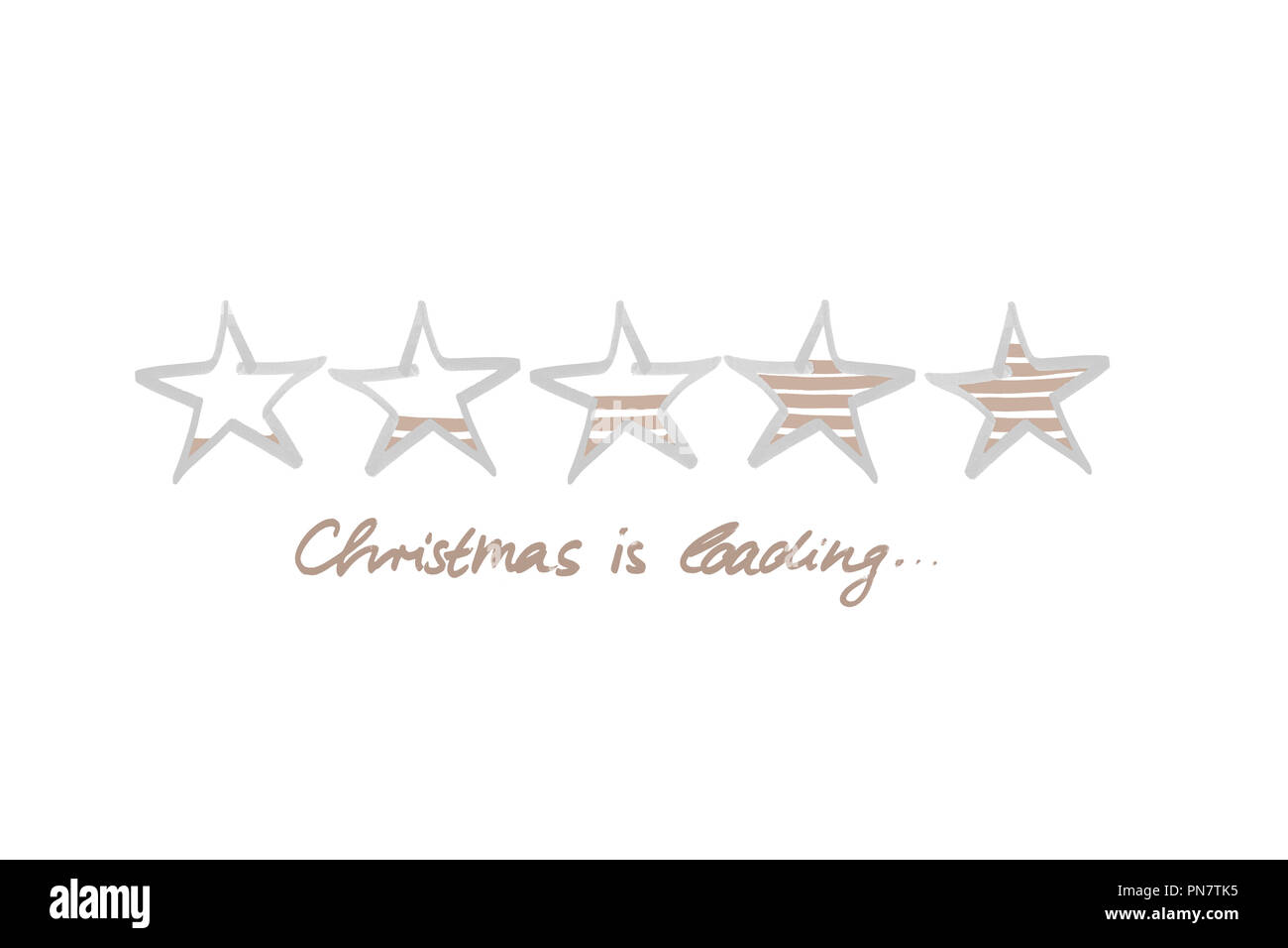Christmas loading concept card hi-res stock photography and images - Alamy