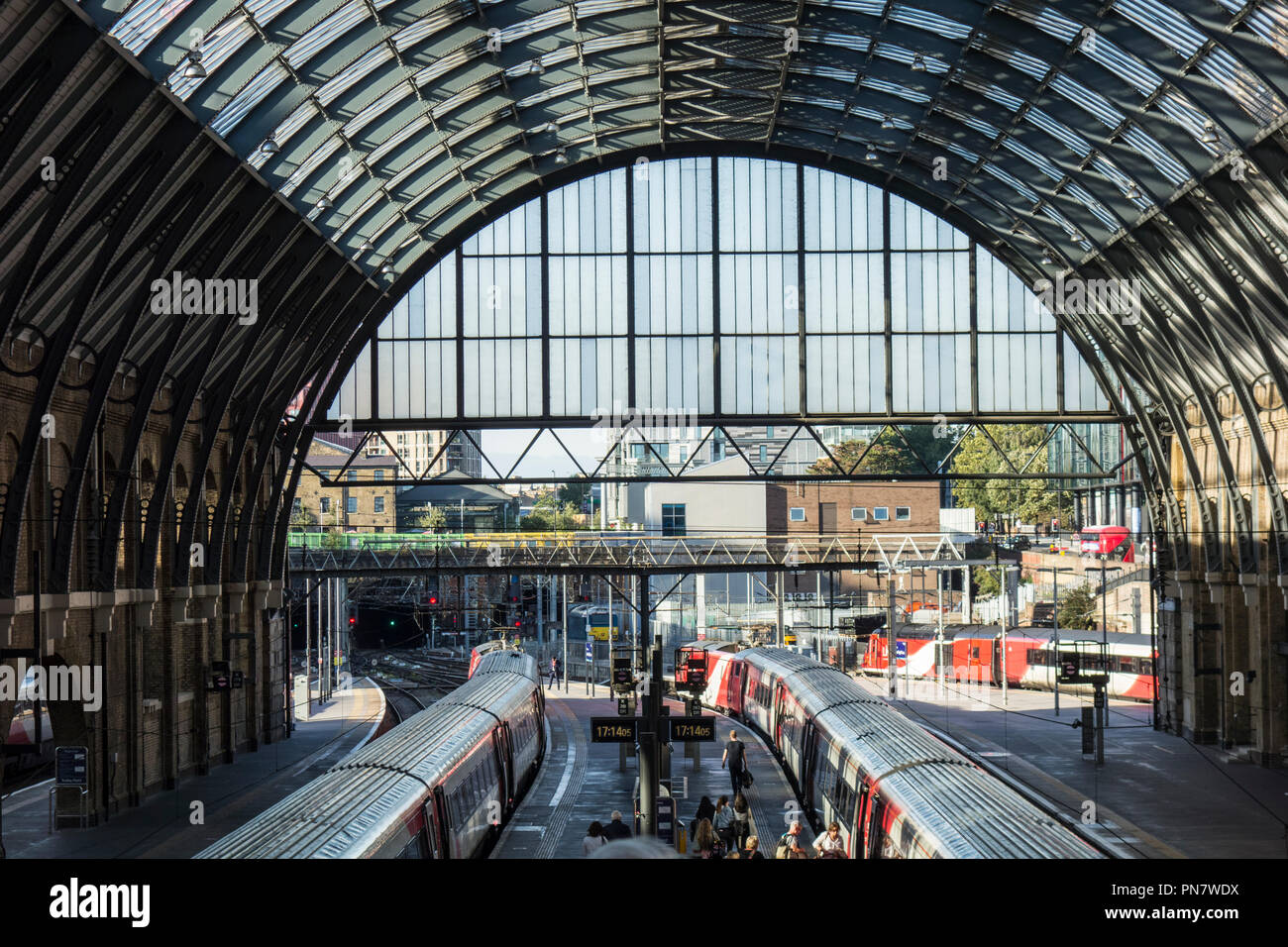 Platforms at King's Cross railway station, London, UK Stock Photo - Alamy