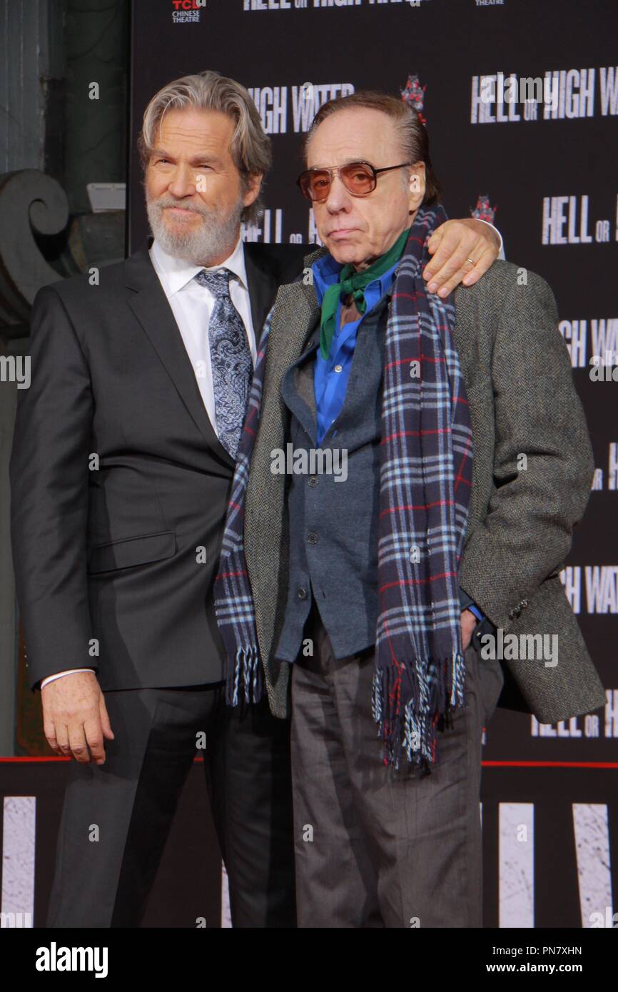 Jeff Bridges, Peter Bogdanovich 1/6/2016 Jeff Bridges Handprint ...