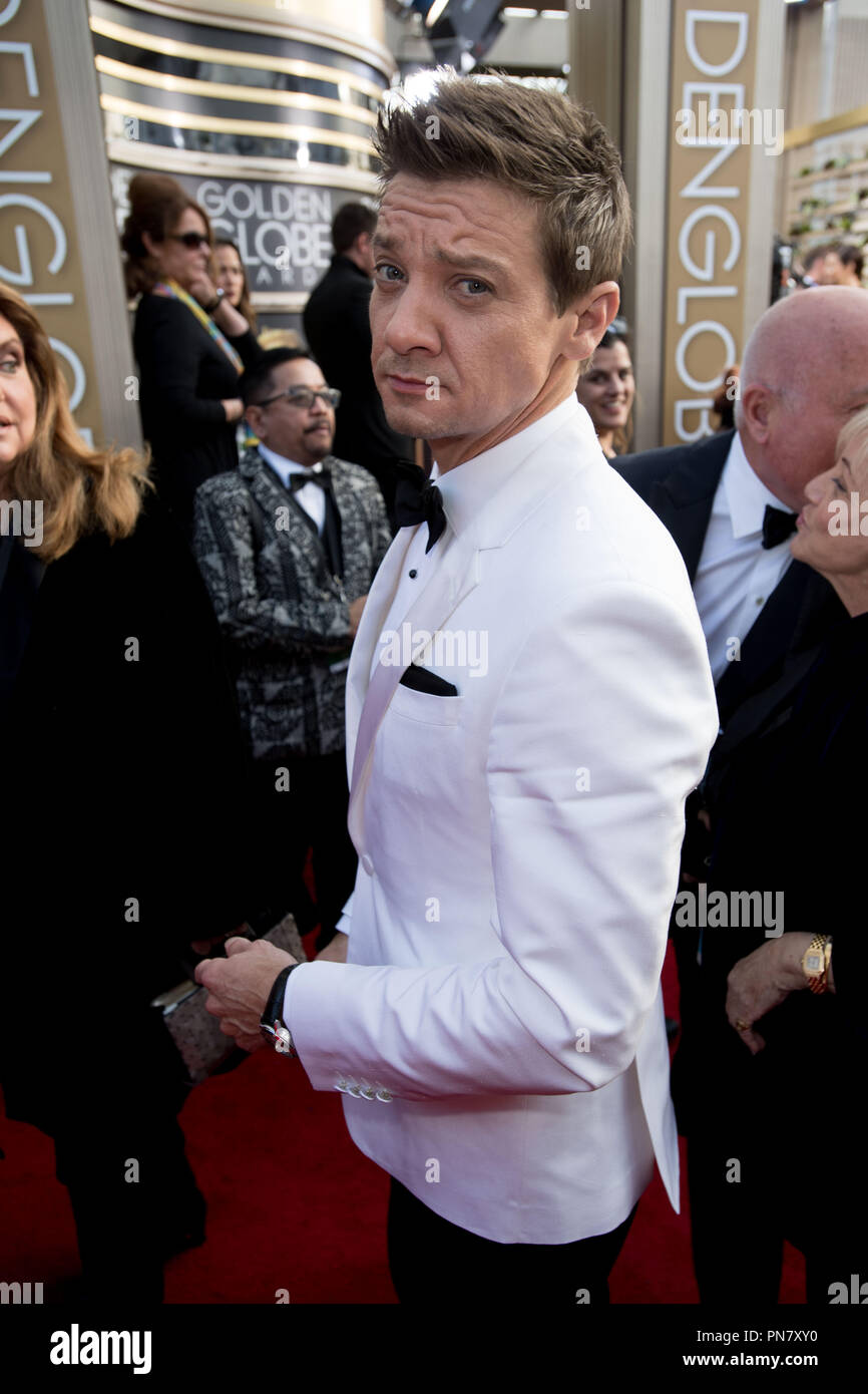 Jeremy Renner attends the 74th Annual Golden Globes Awards at the ...
