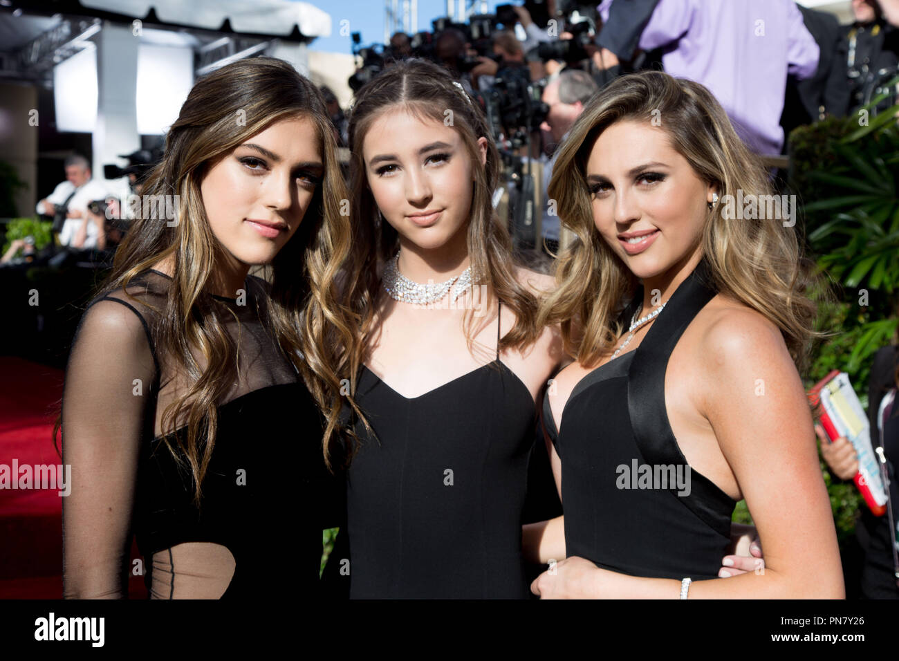 Sistine Stallone, Scarlet Stallone and Sophia Stallone attends the 74th ...