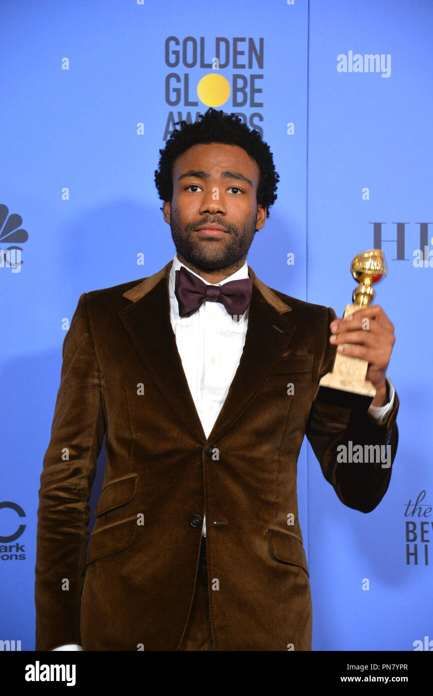 Donald Glover at the 74th Golden Globe Awards at The Beverly Hilton ...