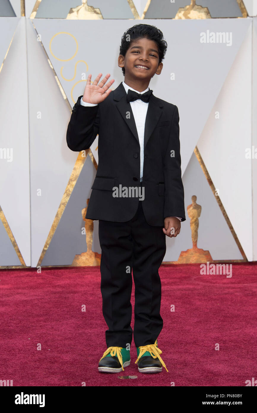 Sunny Pawar arrives on the red carpet of The 89th Oscars® at the Dolby ...