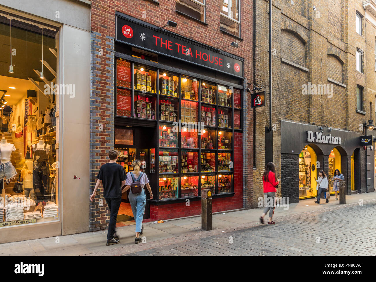 London. September 2018. A view of a traditional Tea shop in London ...
