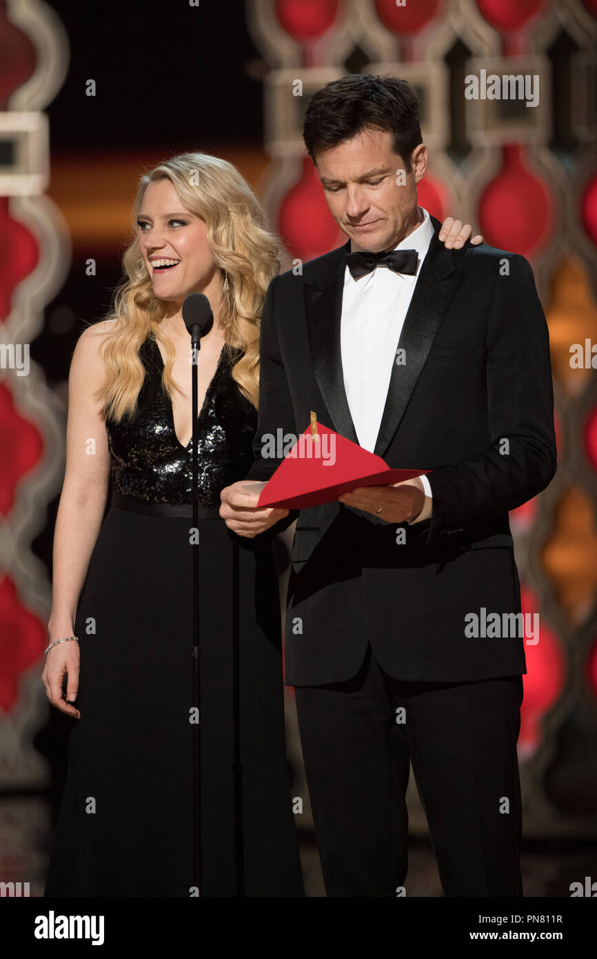 Kate McKinnon and Jason Bateman present the Oscar® for for Achievement ...