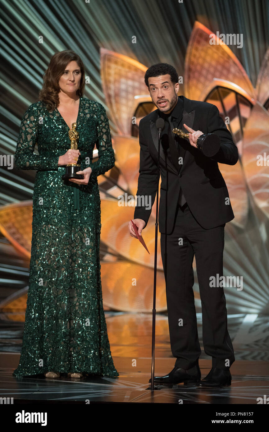 Caroline Waterlow and Ezra Edelman accept the Oscar® for Best ...