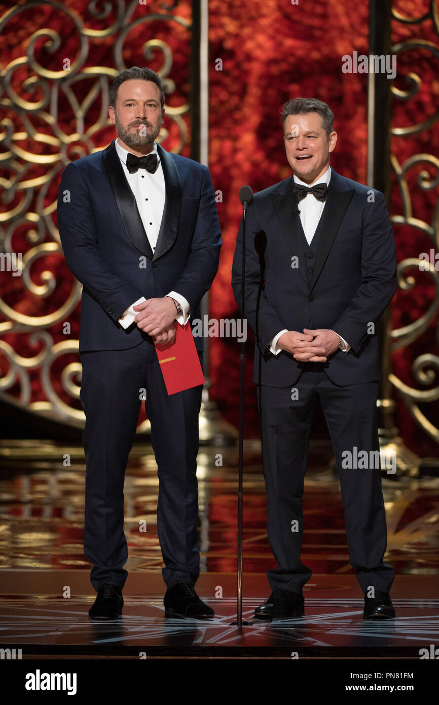 Matt damon ben affleck oscar hi-res stock photography and images - Alamy