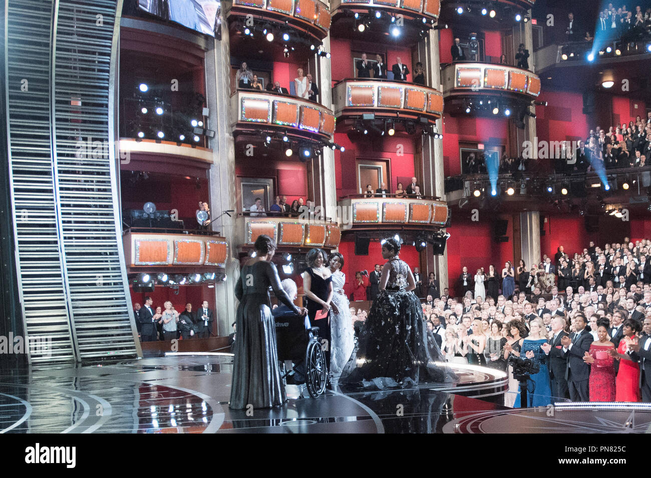A view of the stage during The 89th Oscars® at the Dolby® Theatre in ...