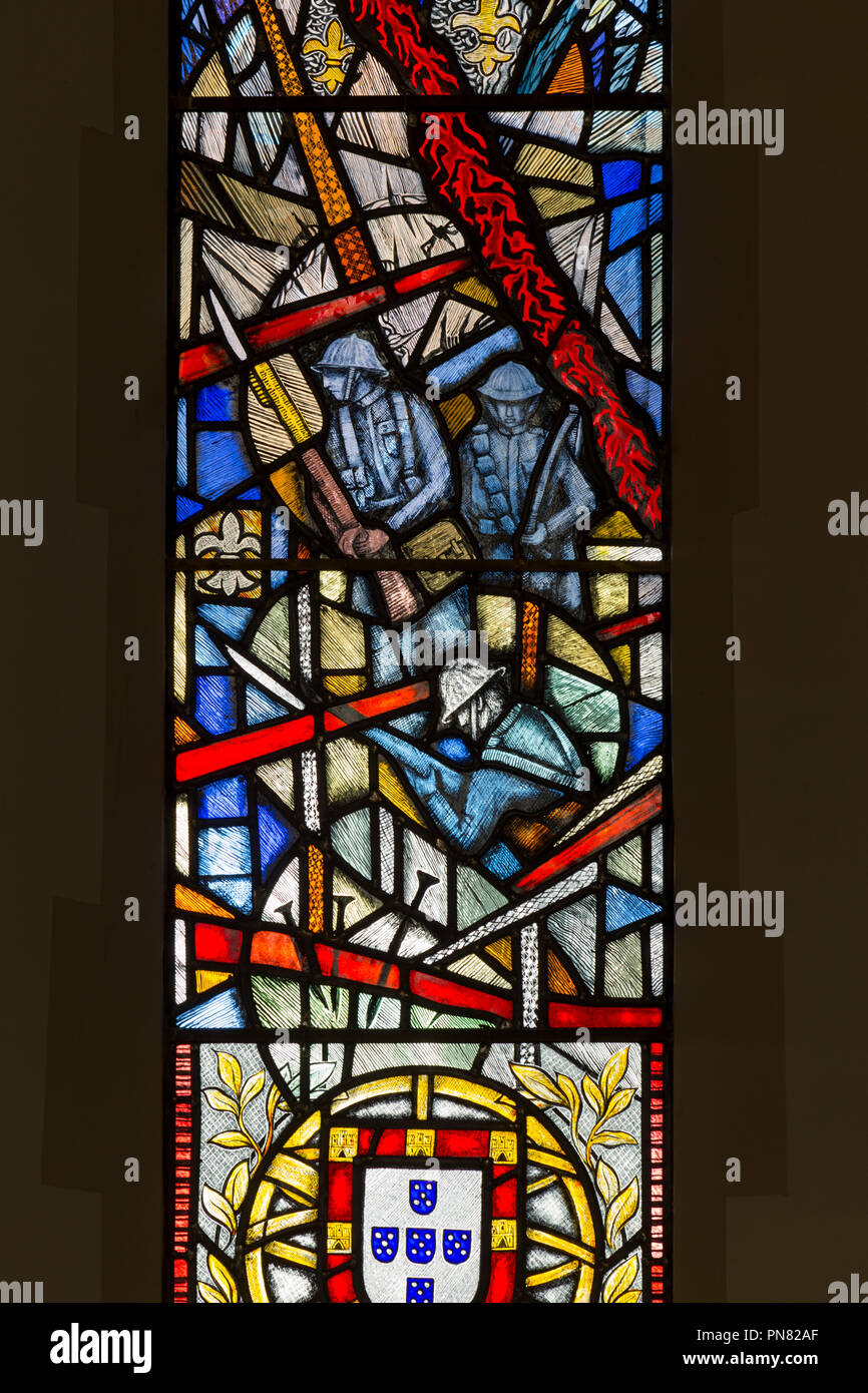 Stained glass windows / window at St James Church, Twickenham. UK. To ...