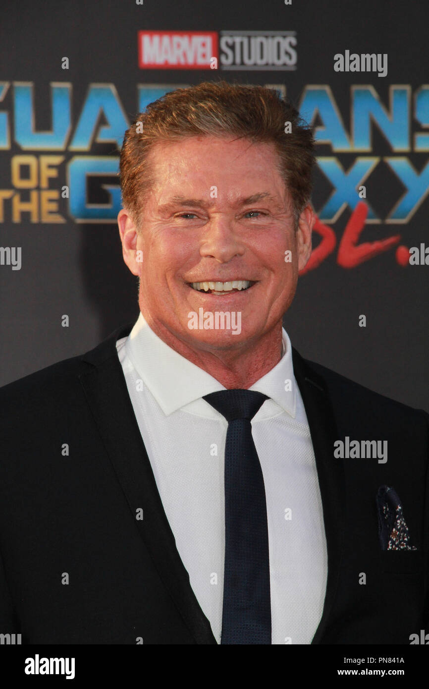 David Hasselhoff 04/19/2017 The World Premiere of "Guardians of the ...