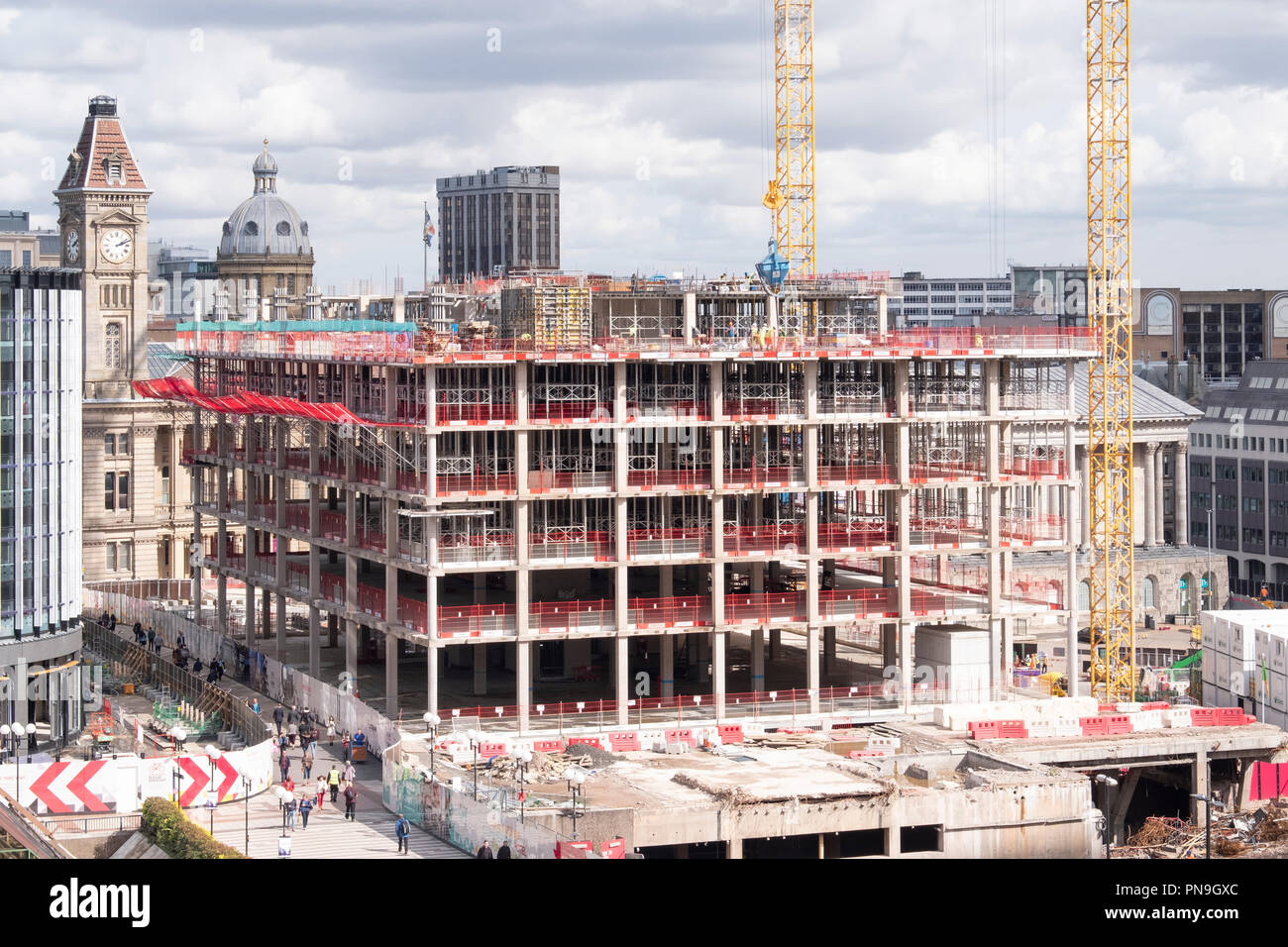 The redevelopment of Paradise Circus, Birmingham Stock Photo - Alamy