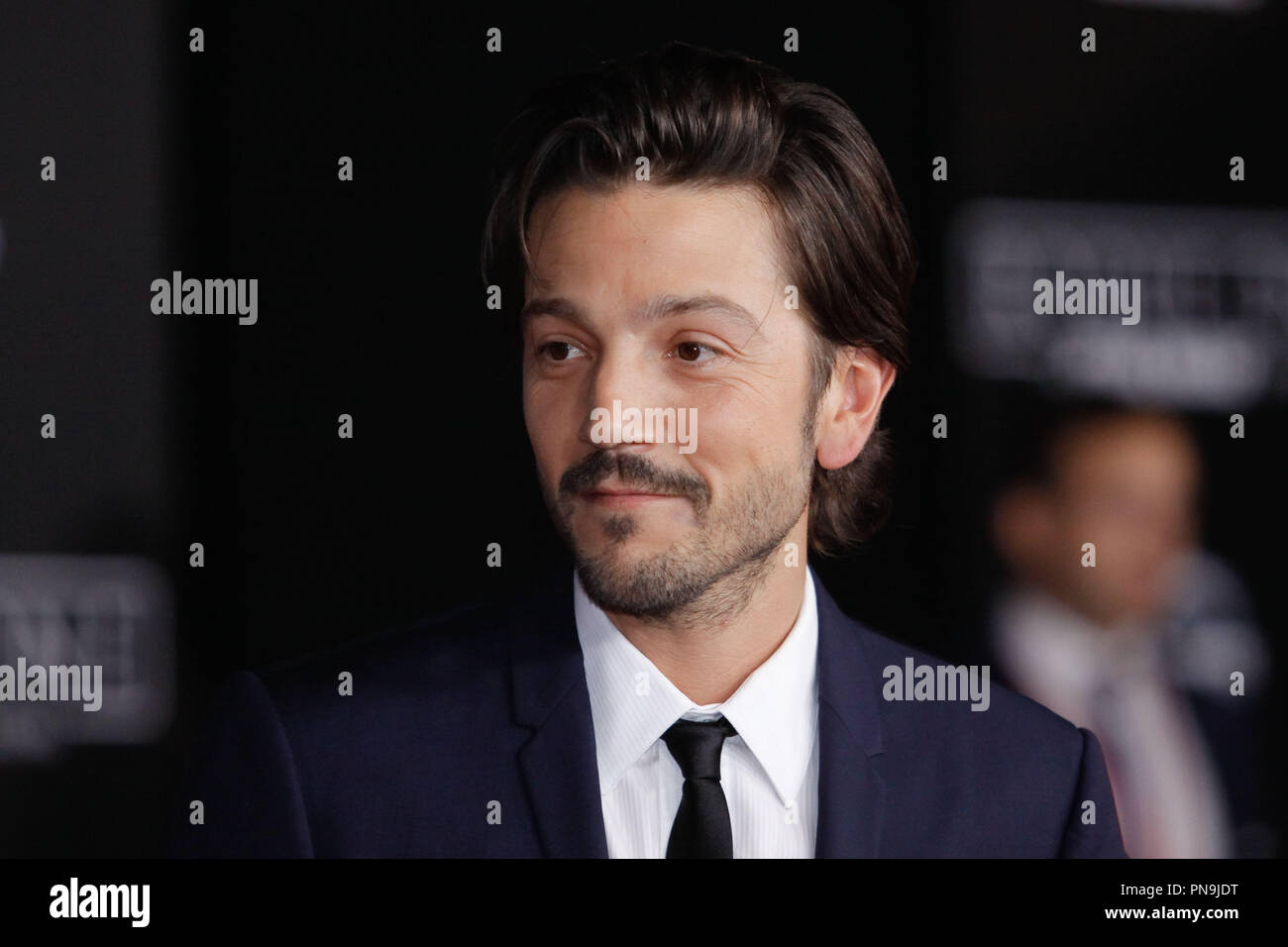 Diego Luna at the world premiere of "Rogue One: A Star Wars Story" held ...