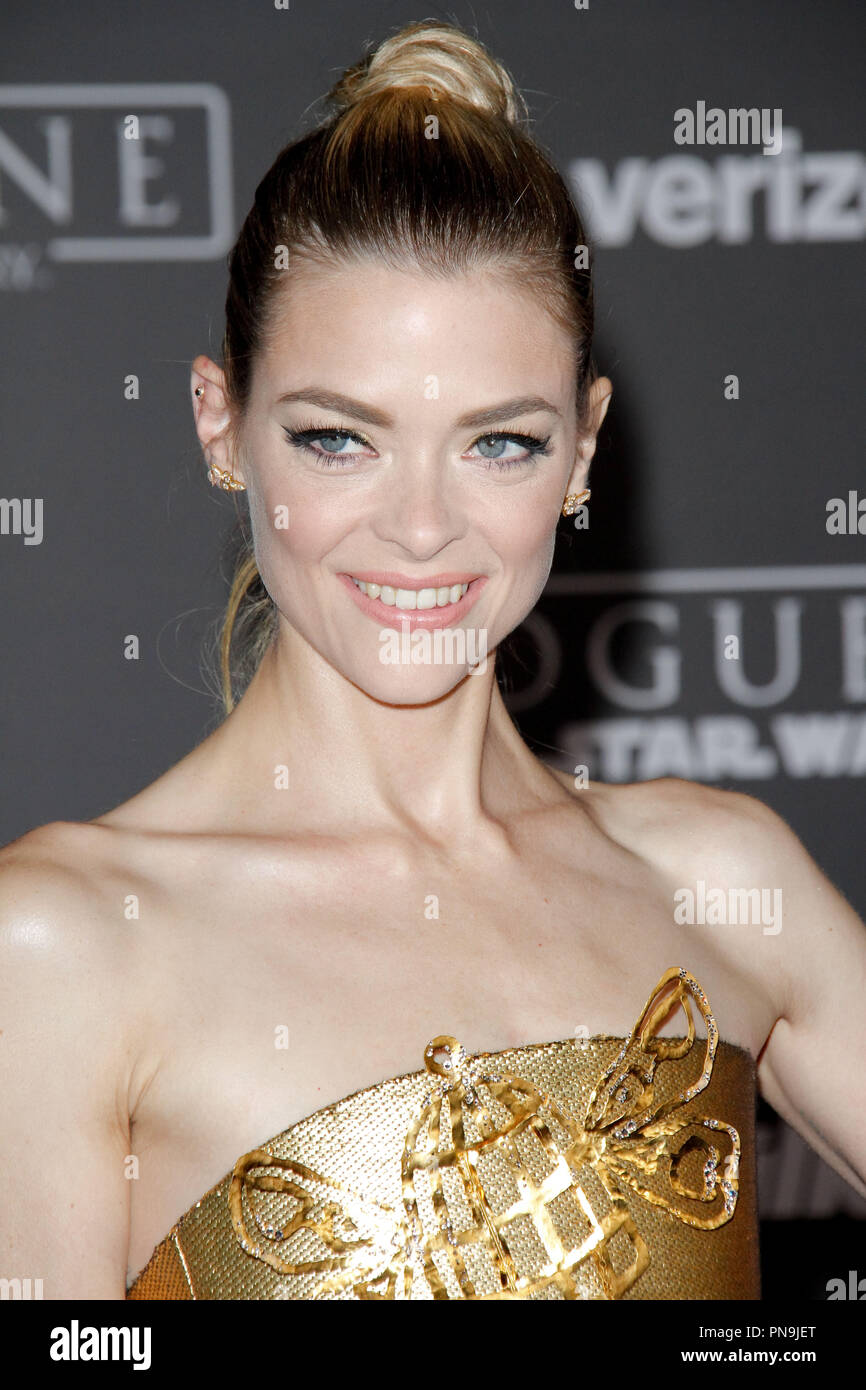 Jaime King at the world premiere of "Rogue One: A Star Wars Story" held ...