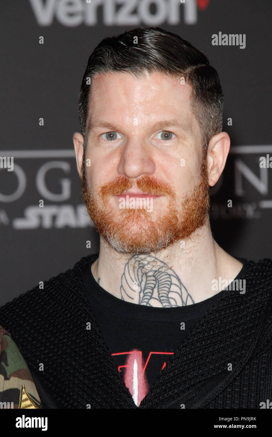 Andy Hurley at the world premiere of "Rogue One: A Star Wars Story ...
