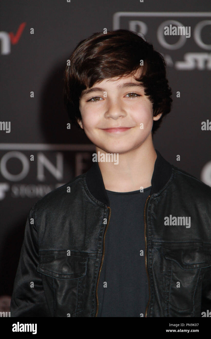 Bryce Gheisar 12/10/2016 The World Premiere of "Rogue One: A Star Wars ...