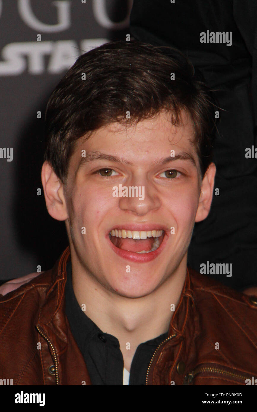 Micah Fowler 12/10/2016 The World Premiere of "Rogue One: A Star Wars ...