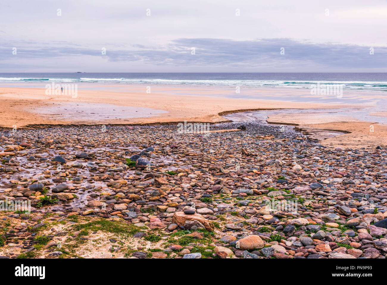 eoropie beach landscaps in a windy day, in Ness surrounding northes ...