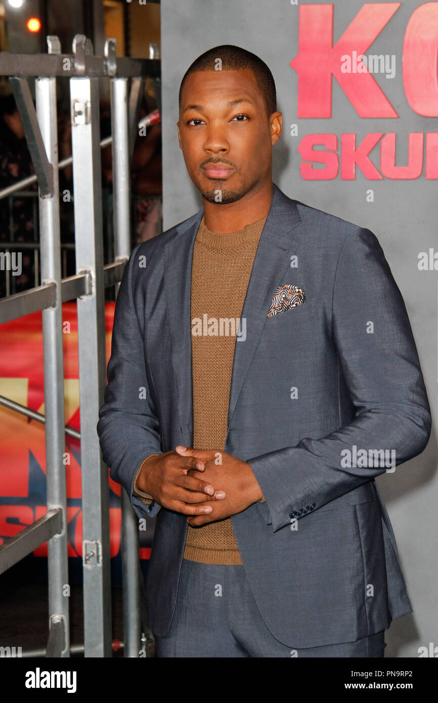 Corey Hawkins at the Premiere of Warner Bros. Pictures' "Kong: Skull ...