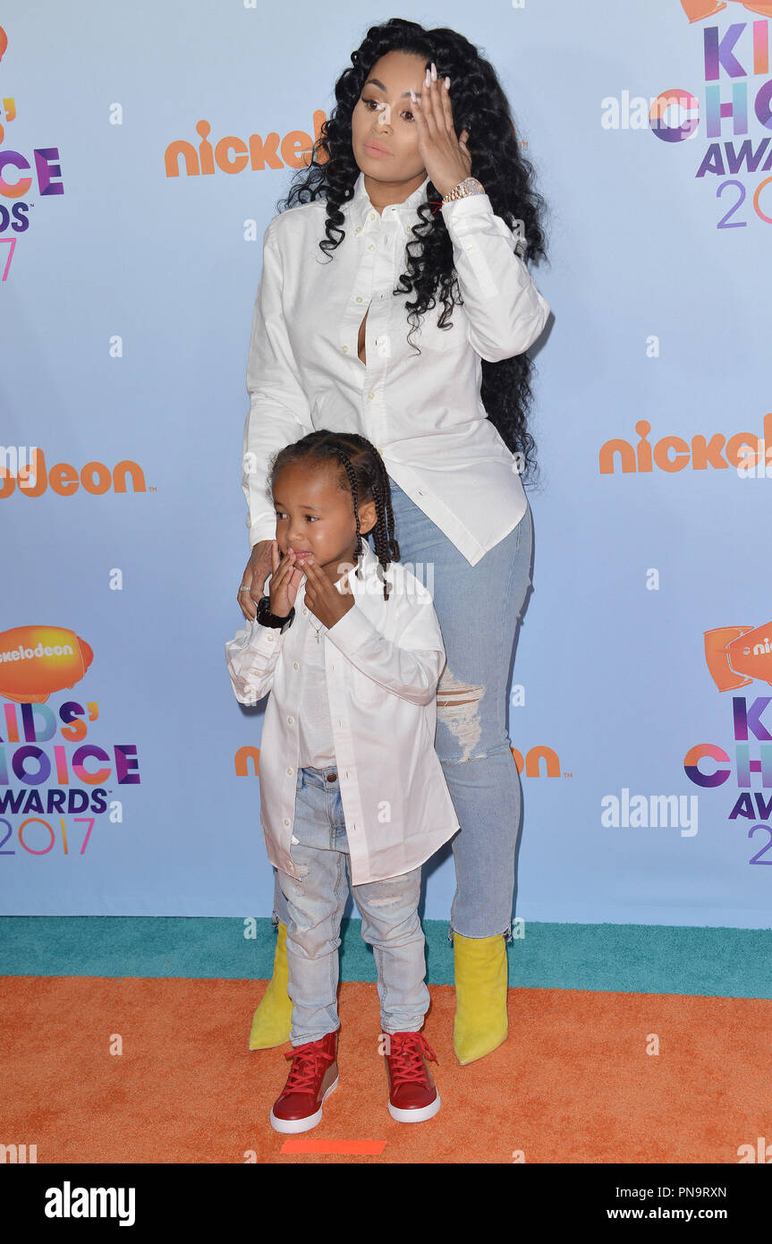 King Cairo Stevenson, Blac Chyna at the Nickelodeon's 2017 Kids' Choice ...