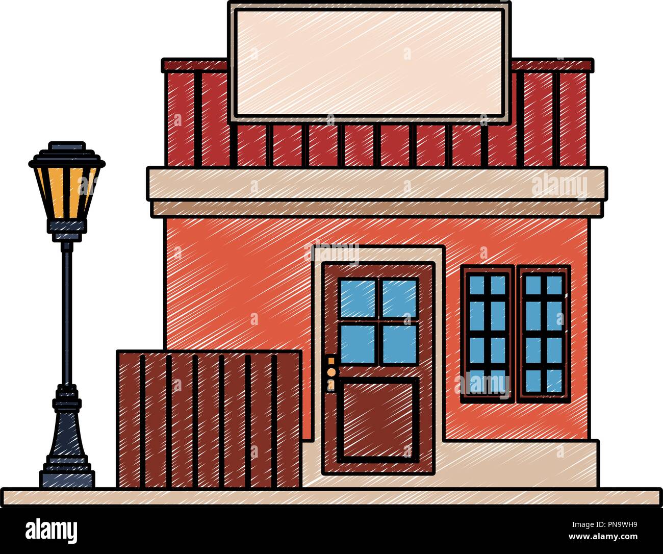 Store shop building scribble Stock Vector Image & Art - Alamy