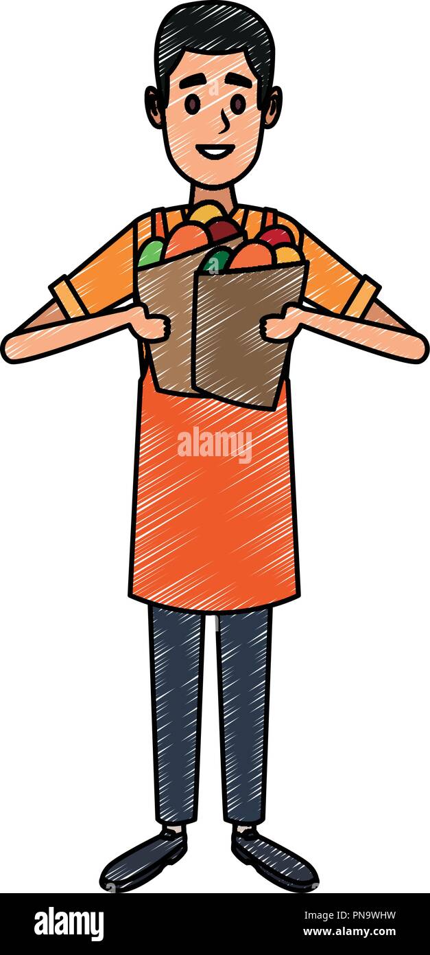 Shopkeeper Stock Vector Images - Alamy