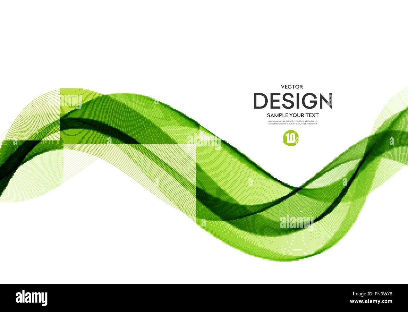 Abstract colorful vector background, color wave for design brochure ...