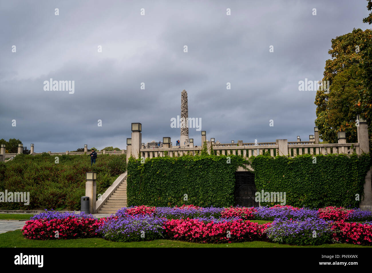 Vigeland Sculpture Park, The monolith, Oslo, Norway Stock Photo - Alamy