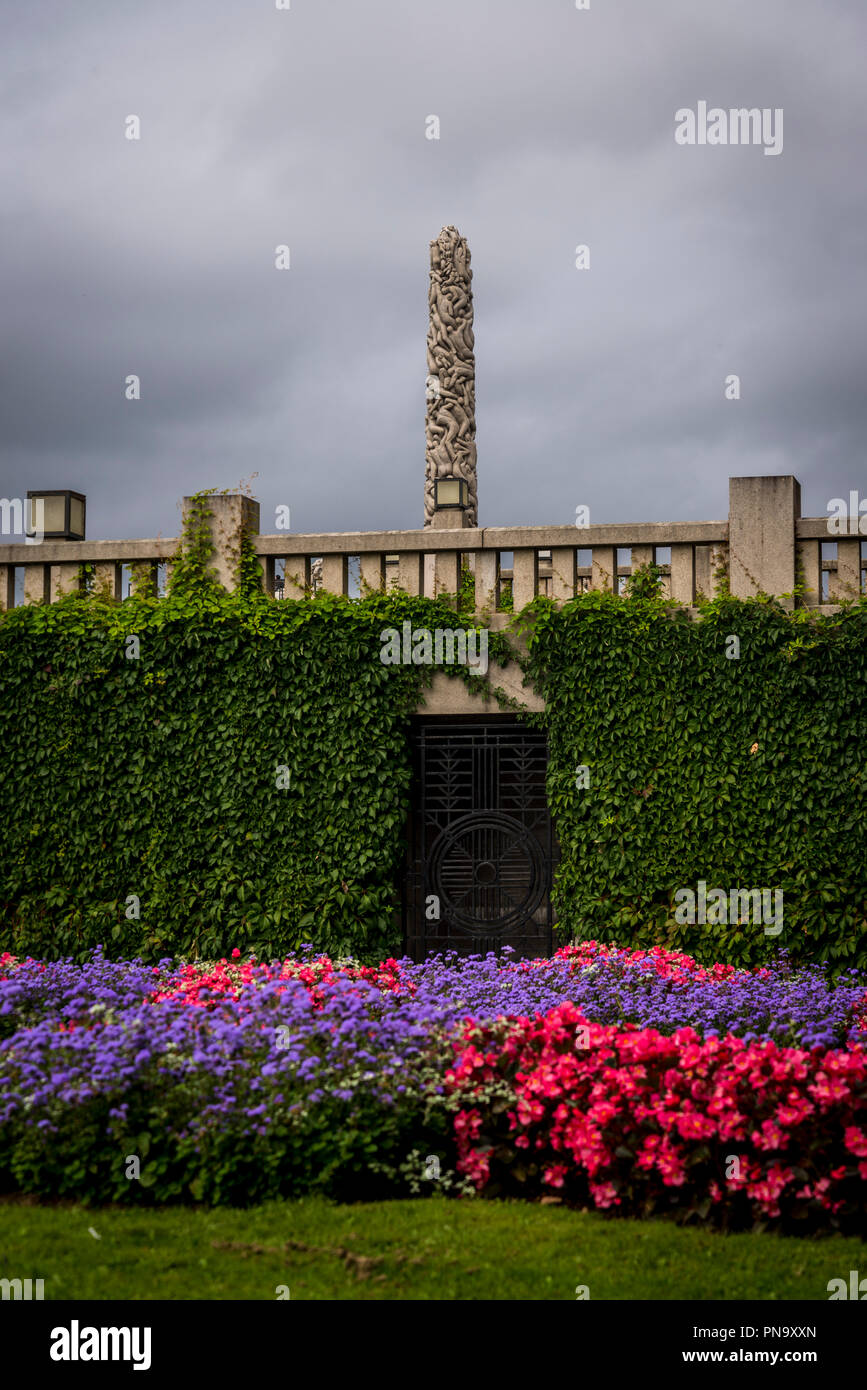 Vigeland Sculpture Park, The monolith, Oslo, Norway Stock Photo - Alamy