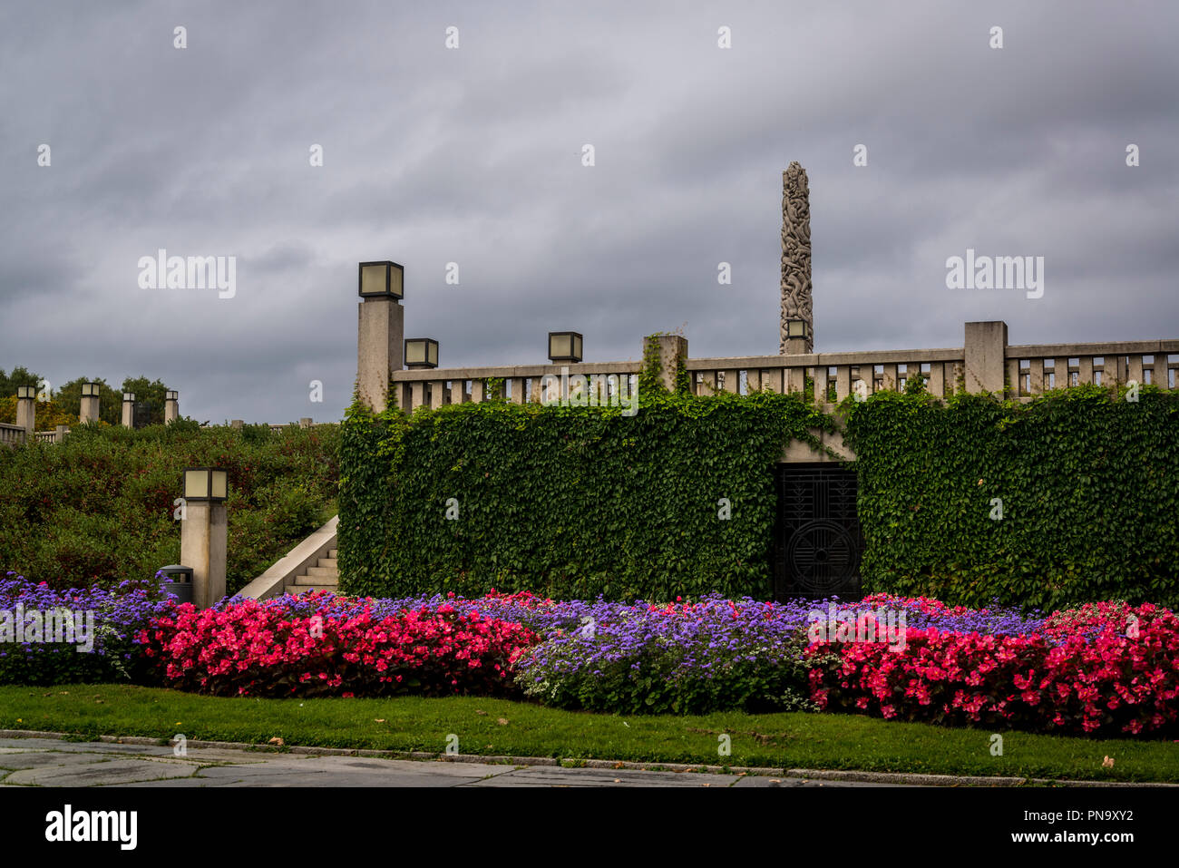Vigeland Sculpture Park, The monolith, Oslo, Norway Stock Photo - Alamy