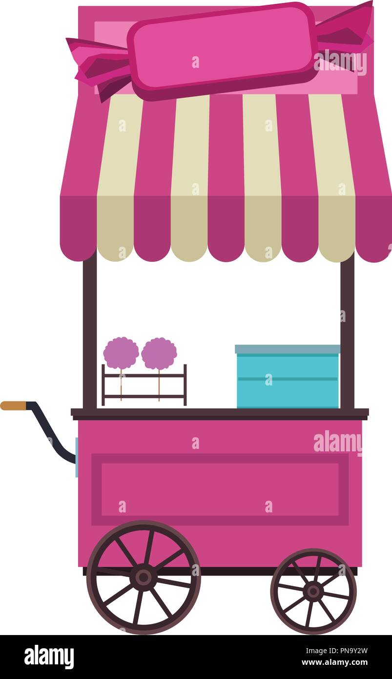 Sugar candy kiosk Stock Vector Images - Alamy