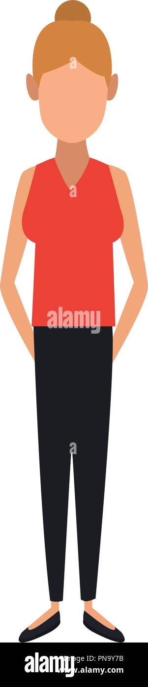 Woman faceless cartoon Stock Vector Image & Art - Alamy