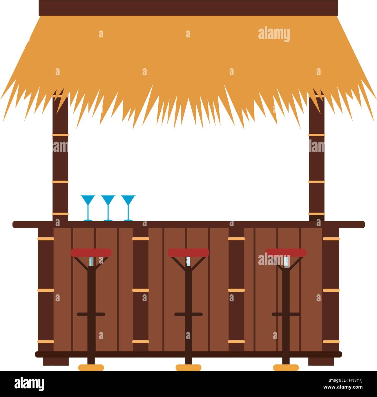 Bar beach kiosk Stock Vector Image & Art - Alamy