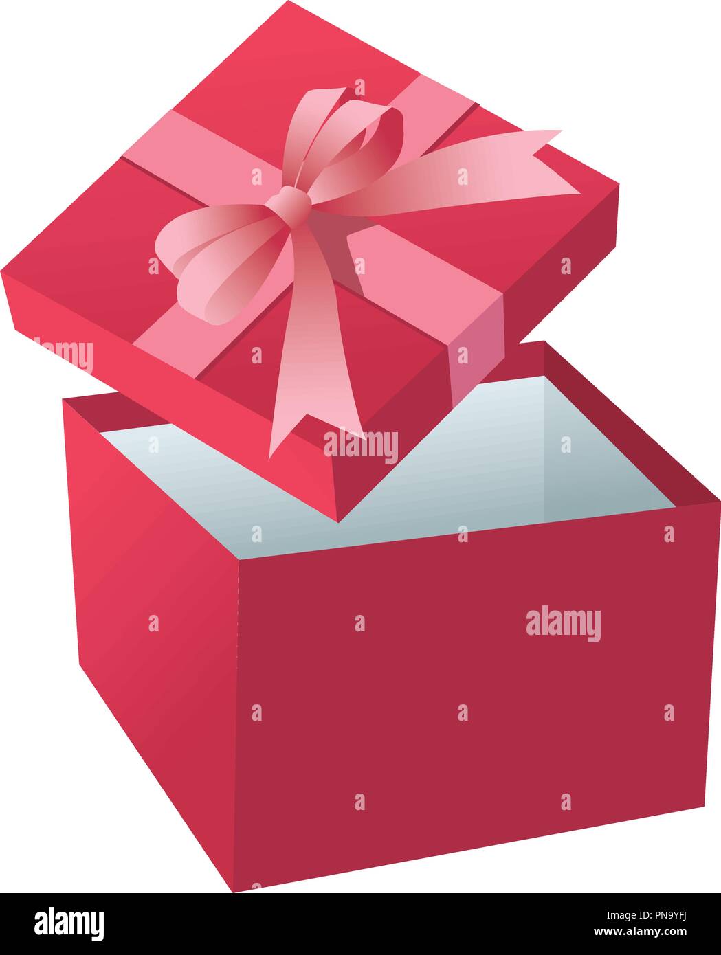 Happy woman holding open Stock Vector Images - Alamy