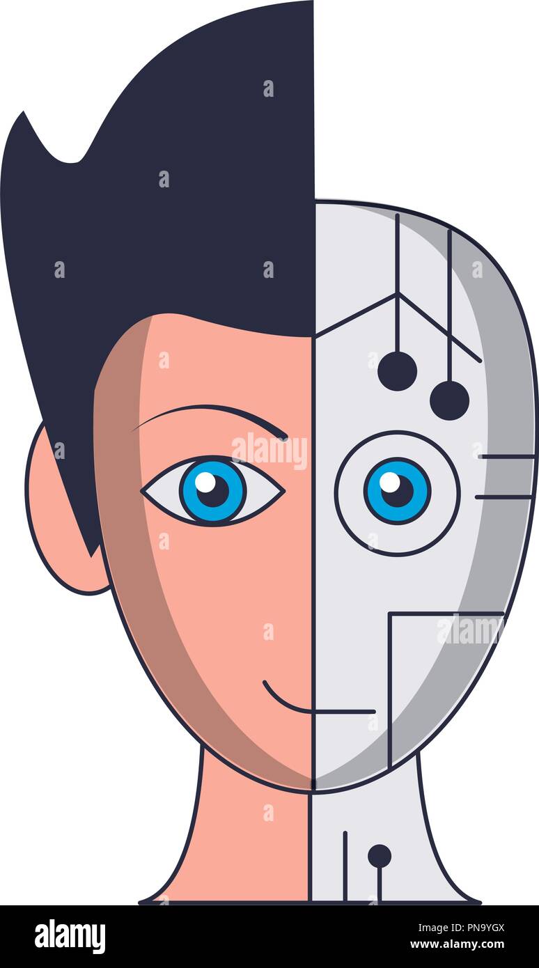 Half Human Half Robot High Resolution Stock Photography and Images - Alamy