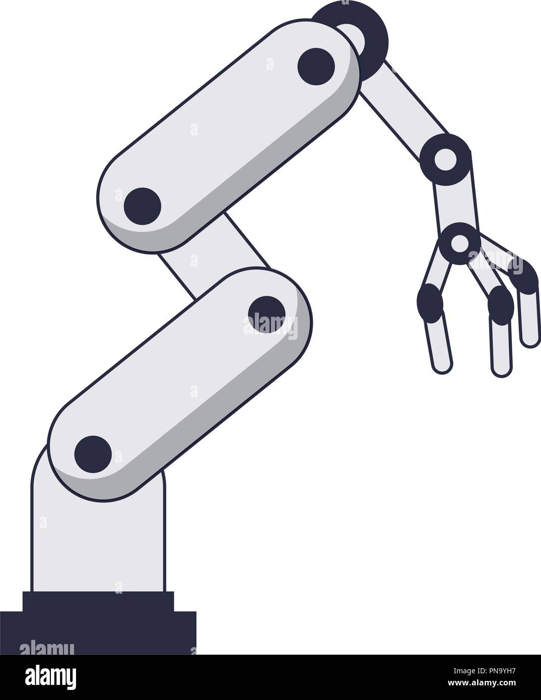 Robot palm Stock Vector Images - Alamy