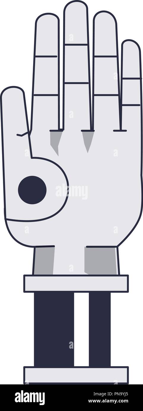 Robot hand symbol Stock Vector Image & Art - Alamy