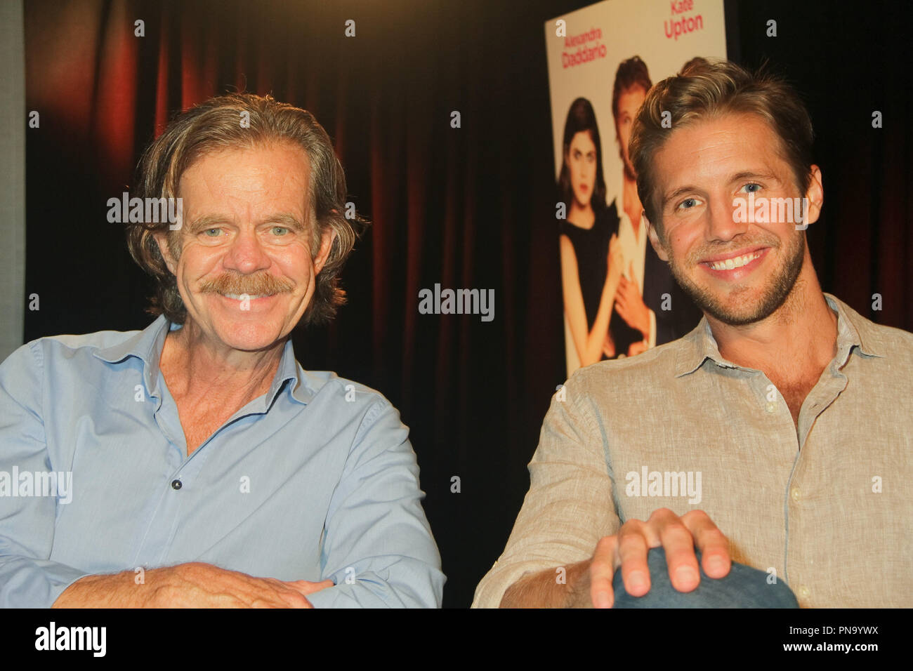 William H. Macy, Matt Barr 08/23/2017 "The Layover" Photocall held at ...