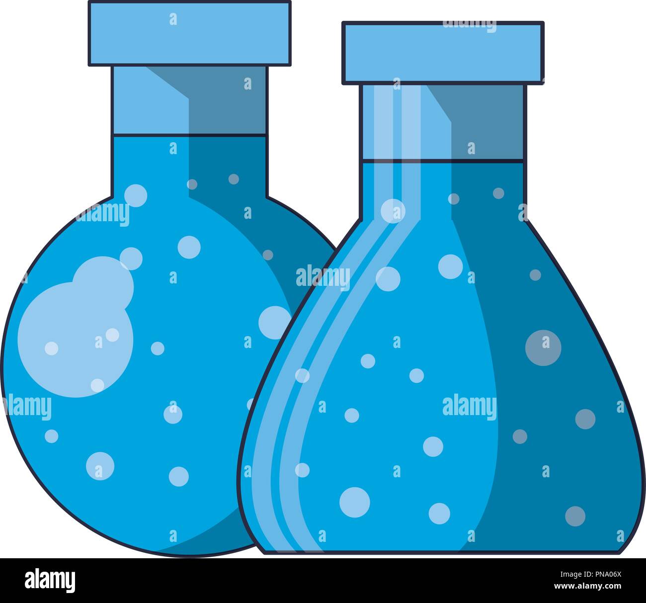 Chemistry flasks symbol Stock Vector Image & Art - Alamy
