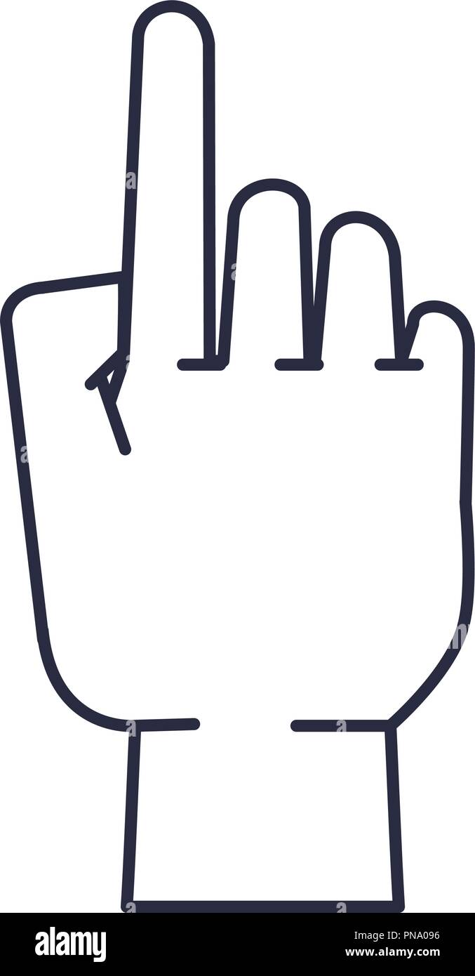 Hand pointing up Stock Vector Image & Art - Alamy