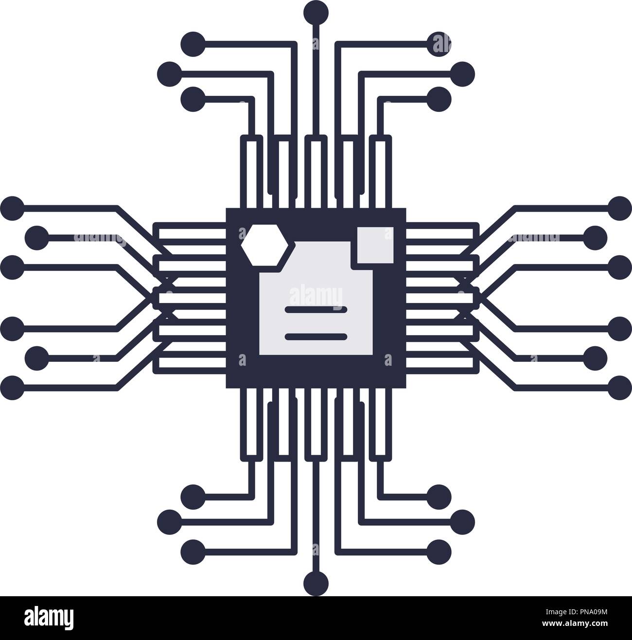 Microchip technology symbol Stock Vector Image & Art - Alamy